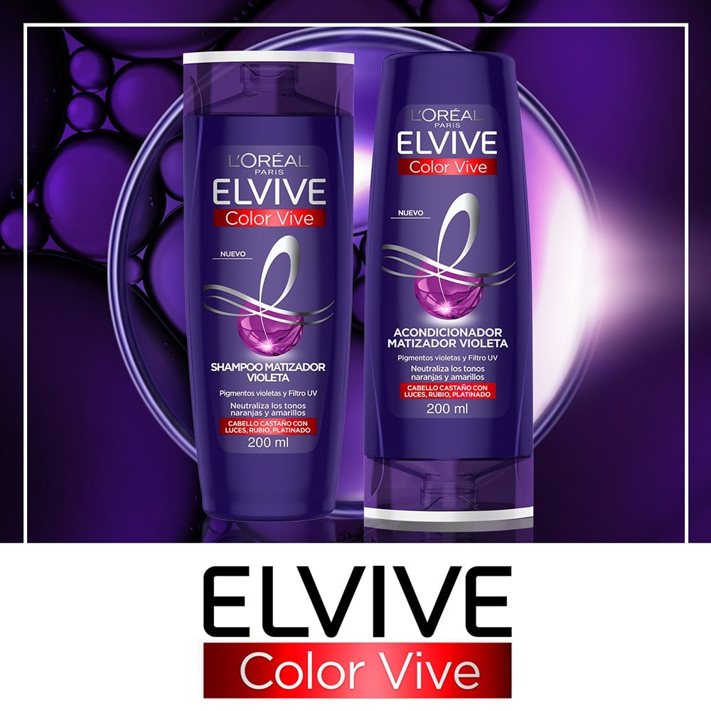 Shampoo matizador Elvive Color Vive Purple - L'Oréal Paris