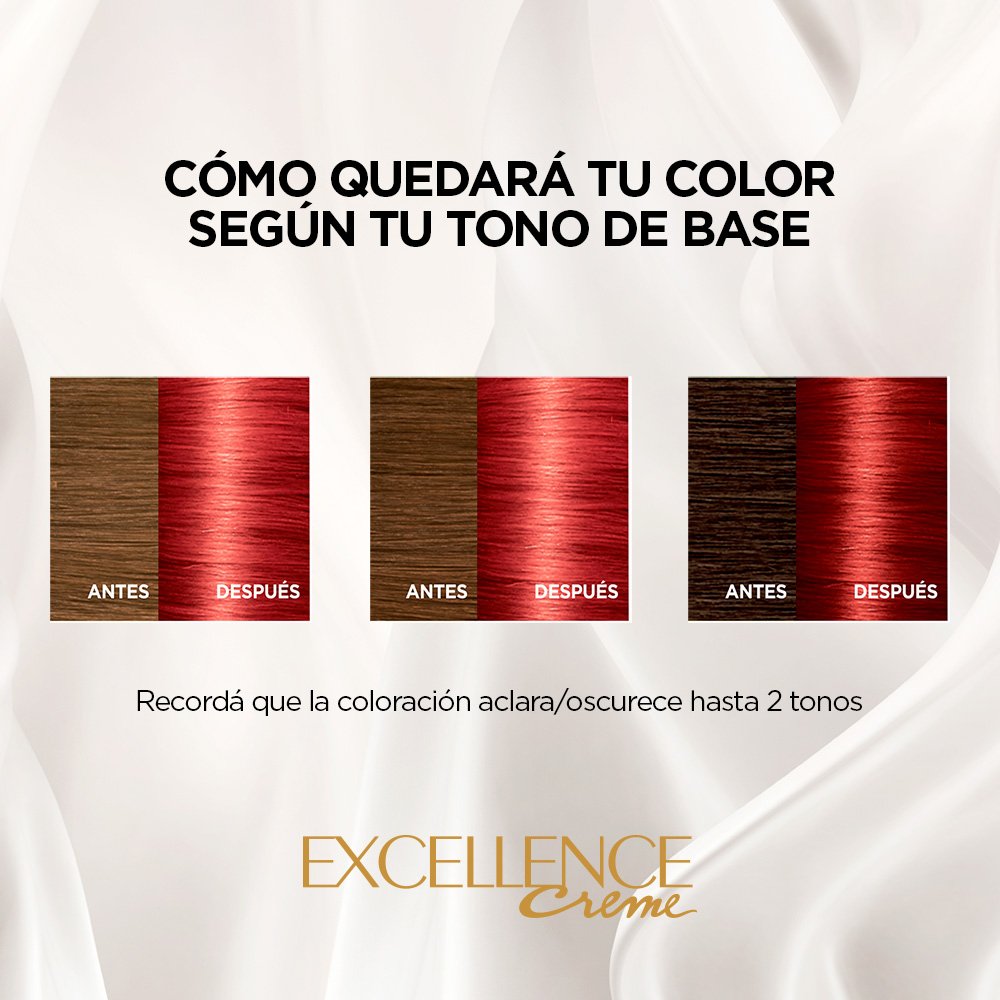 Tintura Tono 6.66 Rojizo Profundo | Excellence Crème | L´Oréal Paris