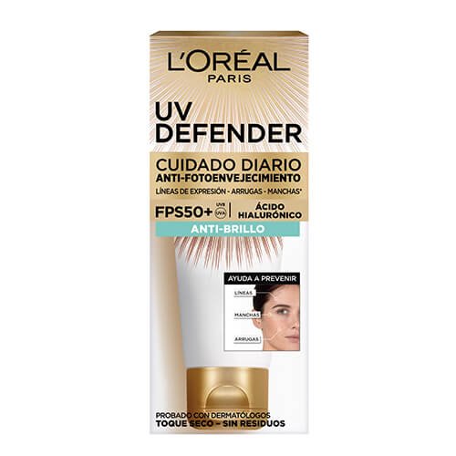 UV Defender Cuidado Facial Anti-Fotoenvejecimiento Anti-brillo