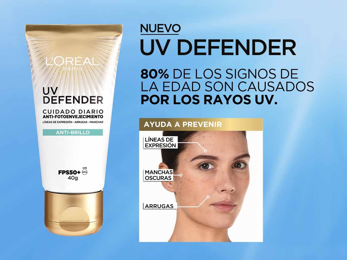 UV Defender Protector Solar FPS50+ - L'Oréal Paris