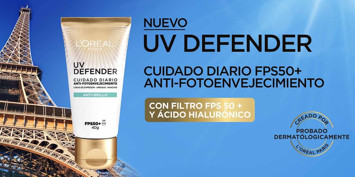 Cuidado Diario Anti-fotoenvejecimiento Uv Defender - L'Oréal Paris
